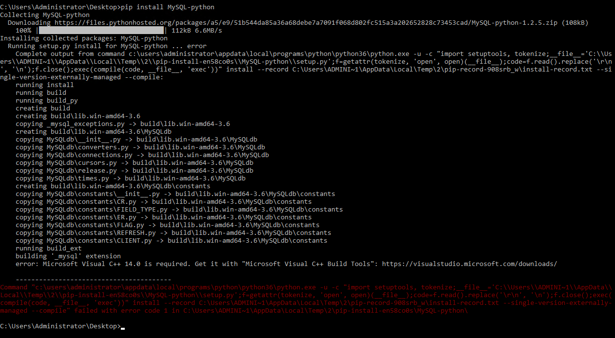 Installing MySQLdb For Python 3 In Windows Radish Logic