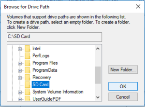 Making an SD Card as Permanent Storage in Windows 10 - Radish Logic