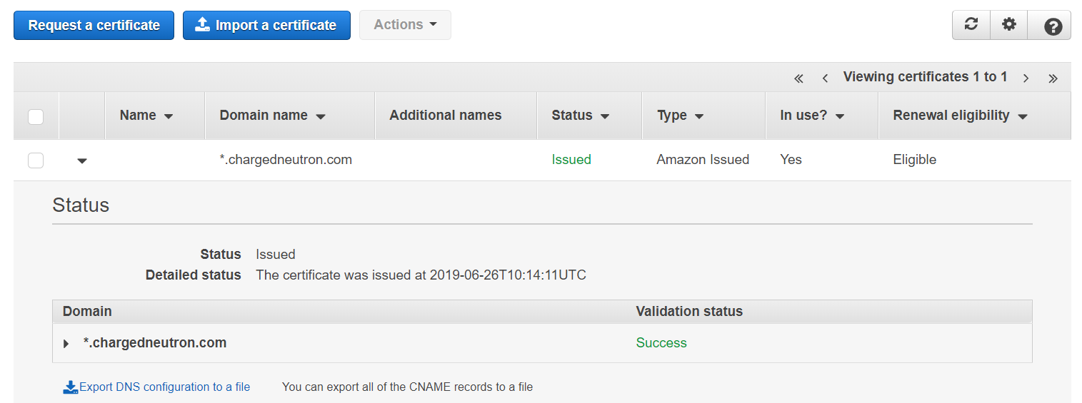Creating A Public Ssltls Certificate In Aws Certificate Manager Radish Logic