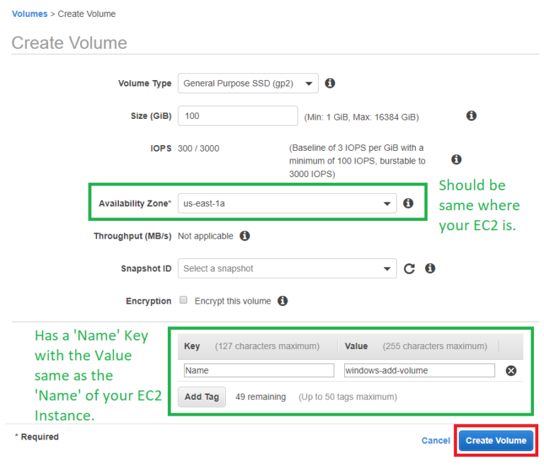 Adding a Volume without Restart in Windows EC2 - Radish Logic