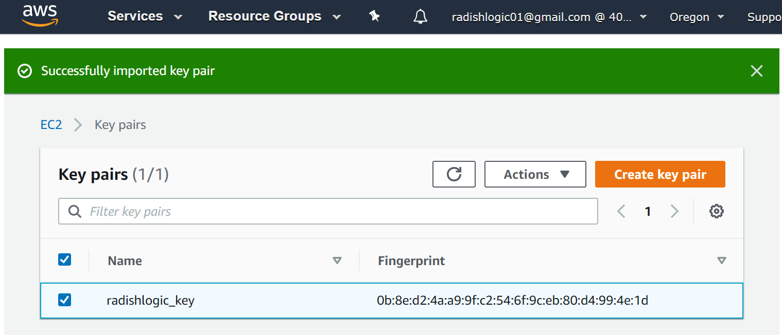 Copying A Key Pair Generated By Aws To Another Region With Screenshots Radish Logic