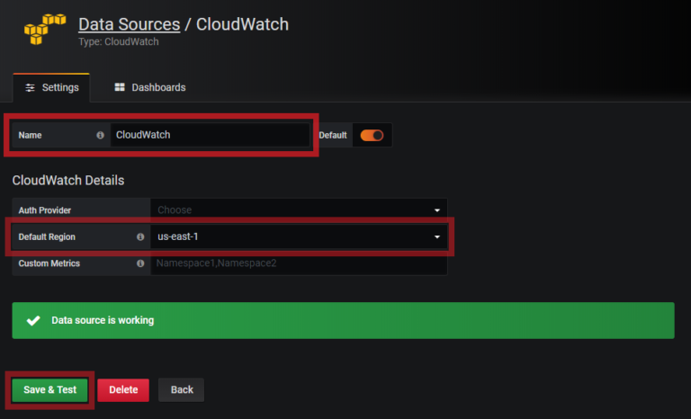 Grafana monitoring for AWS CloudWatch via EC2 IAM Role - Radish Logic