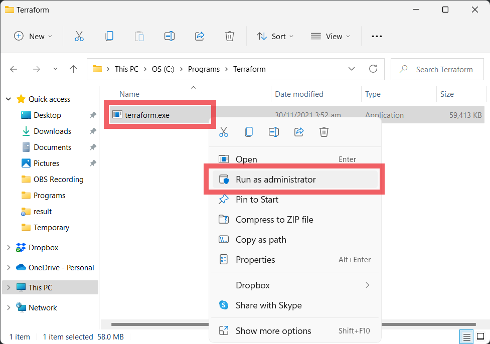 Fix Terraform Not Running Even When Added To Path Environment Variable