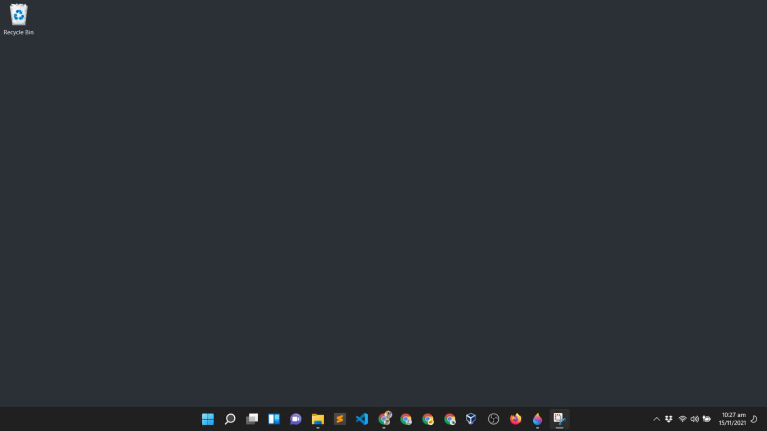 How to move the Taskbar Icons to the left in Windows 11 - Radish Logic