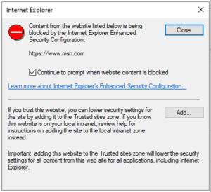 How to Disable Internet Explorer Enhanced Security Configuration in Windows Server - Radish Logic